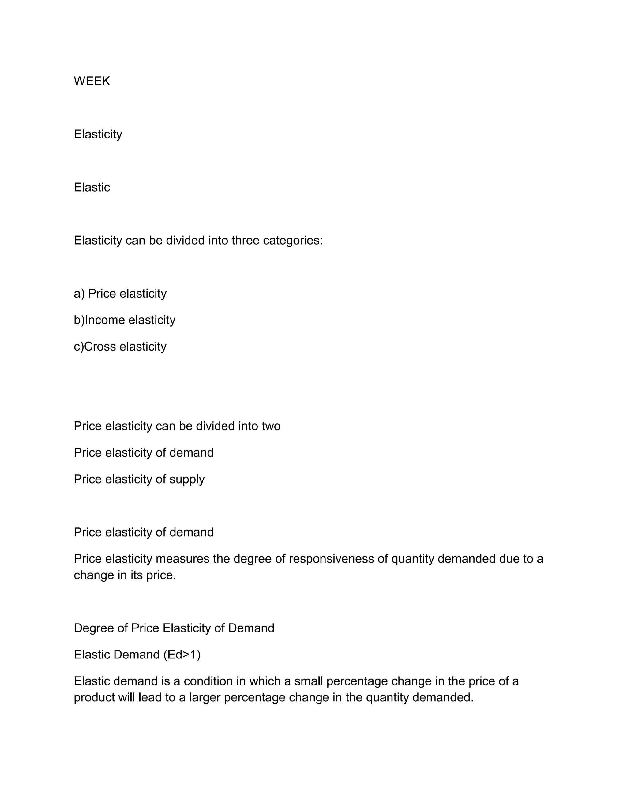 Lecture notes elasticity | DOCX