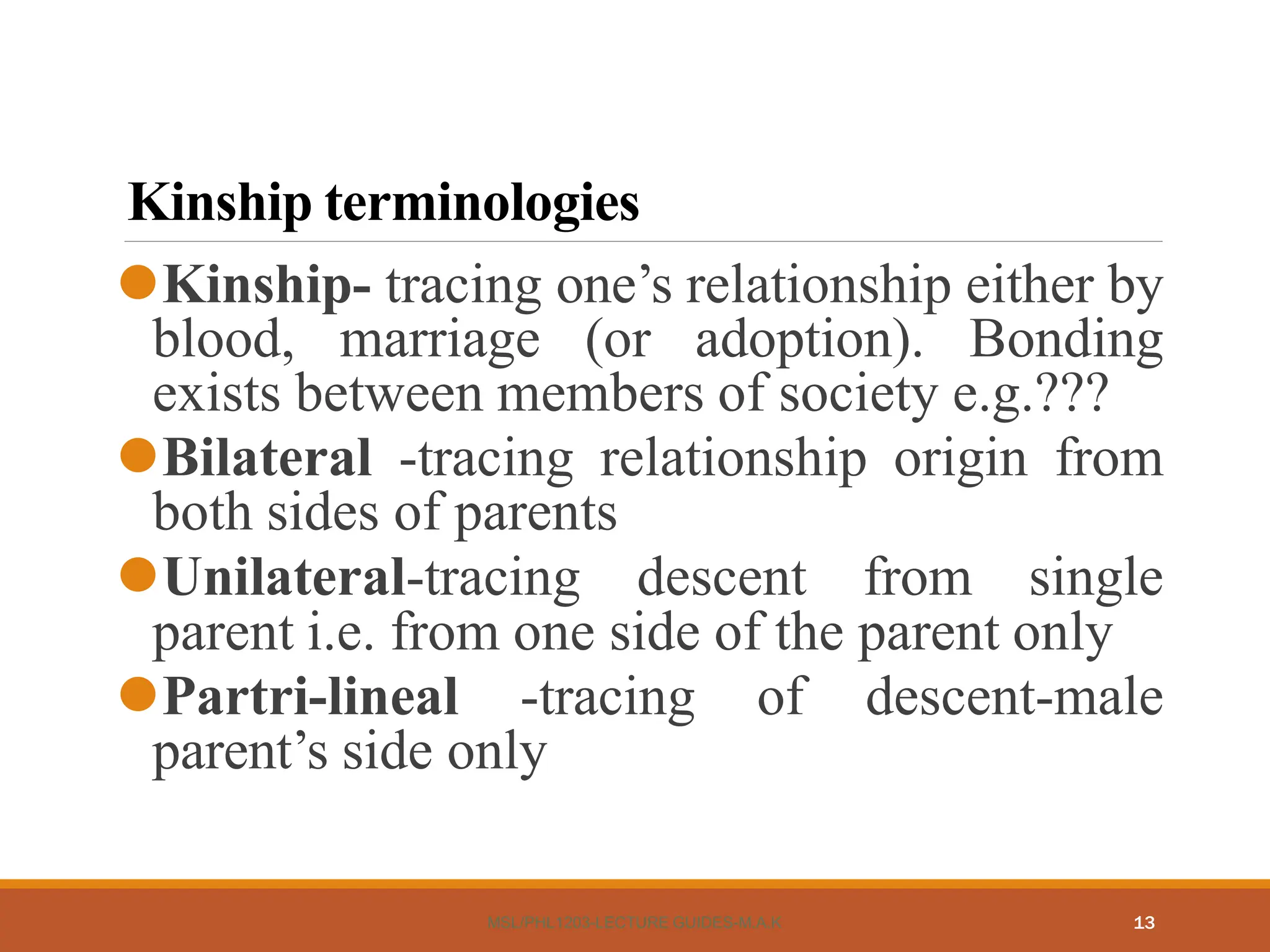 Lecture notes for Family in sociology and medical anthropology | PPTX