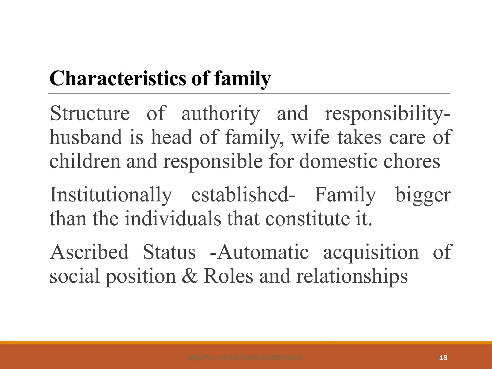 Lecture notes for Family in sociology and medical anthropology | PPTX