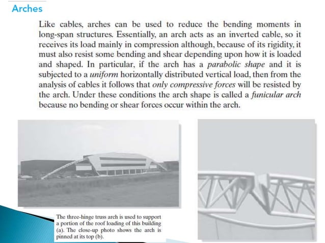 THEORY 1 : Lecture notes in arches & cables structures | PPTX