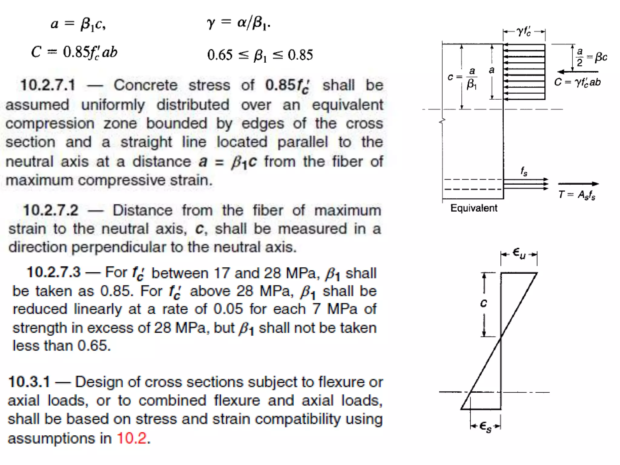 Lecture notes in flexural analysis & design of singly reinforced beams ...