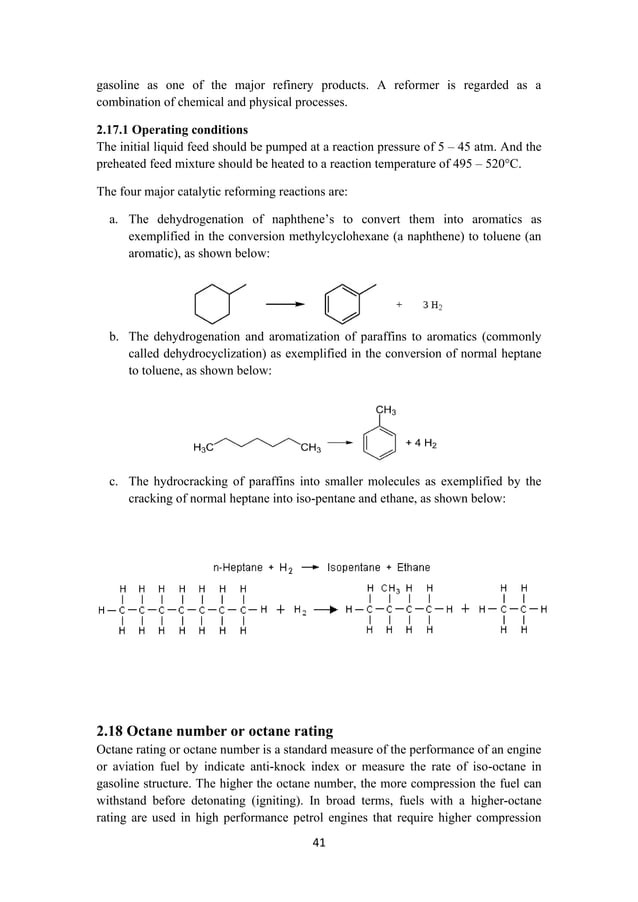 Lecture Notes in Modern Petroleum Refining Processes | PDF