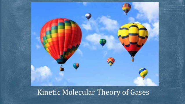 Lecture - Kinetic Molecular Theory of Gases Lecture - Kinetic Molecular Theory of Gases