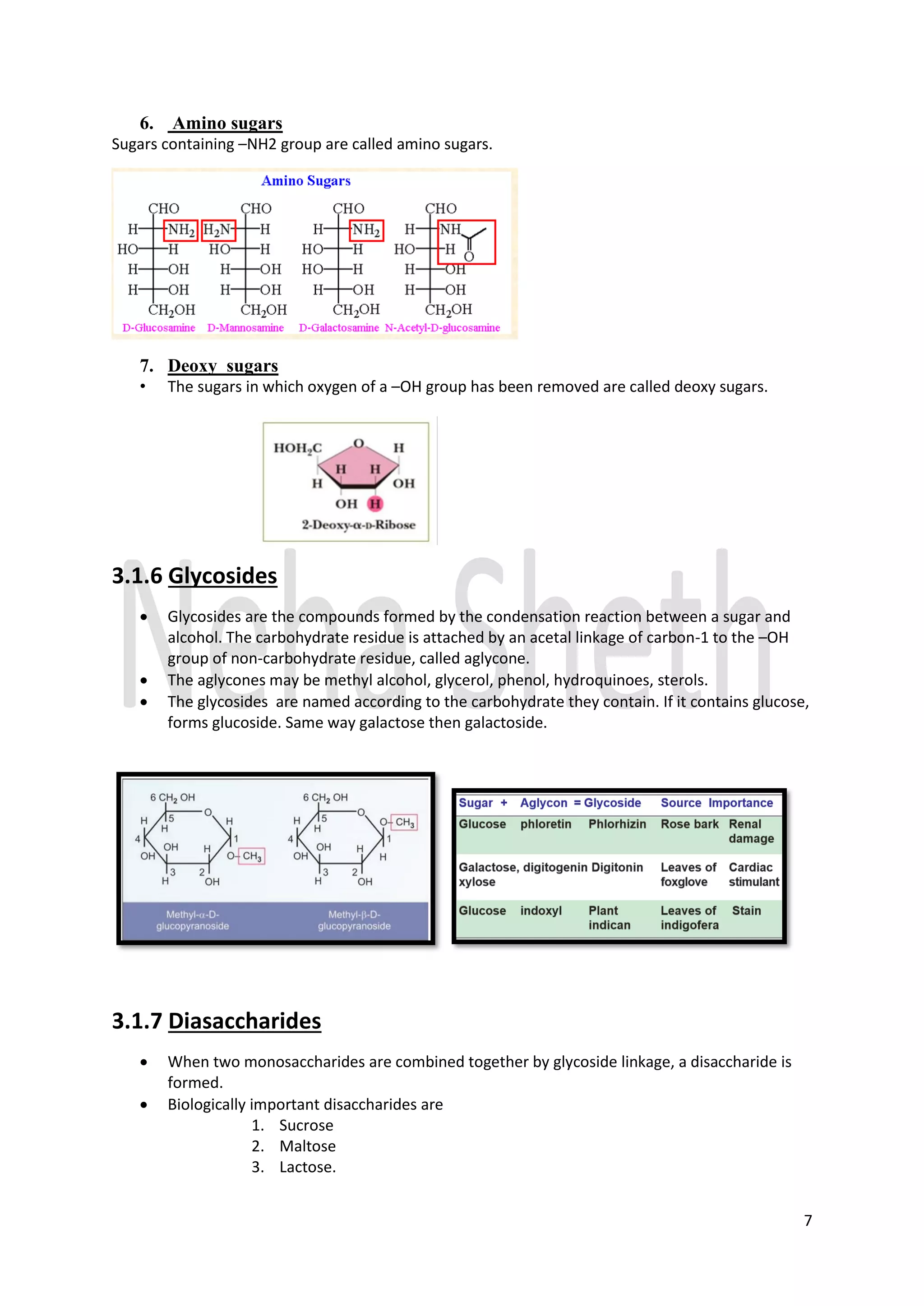 Lecture notes on Chemistry of carbohydrates | PDF