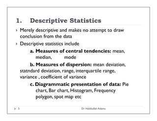 Lecture notes on basic research statistics dr habibullah | PDF