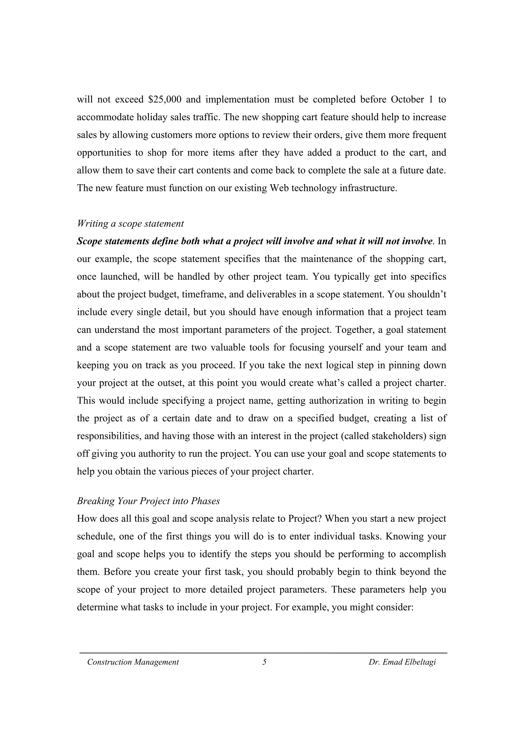 Lecture notes on_construction_project_ma | PDF