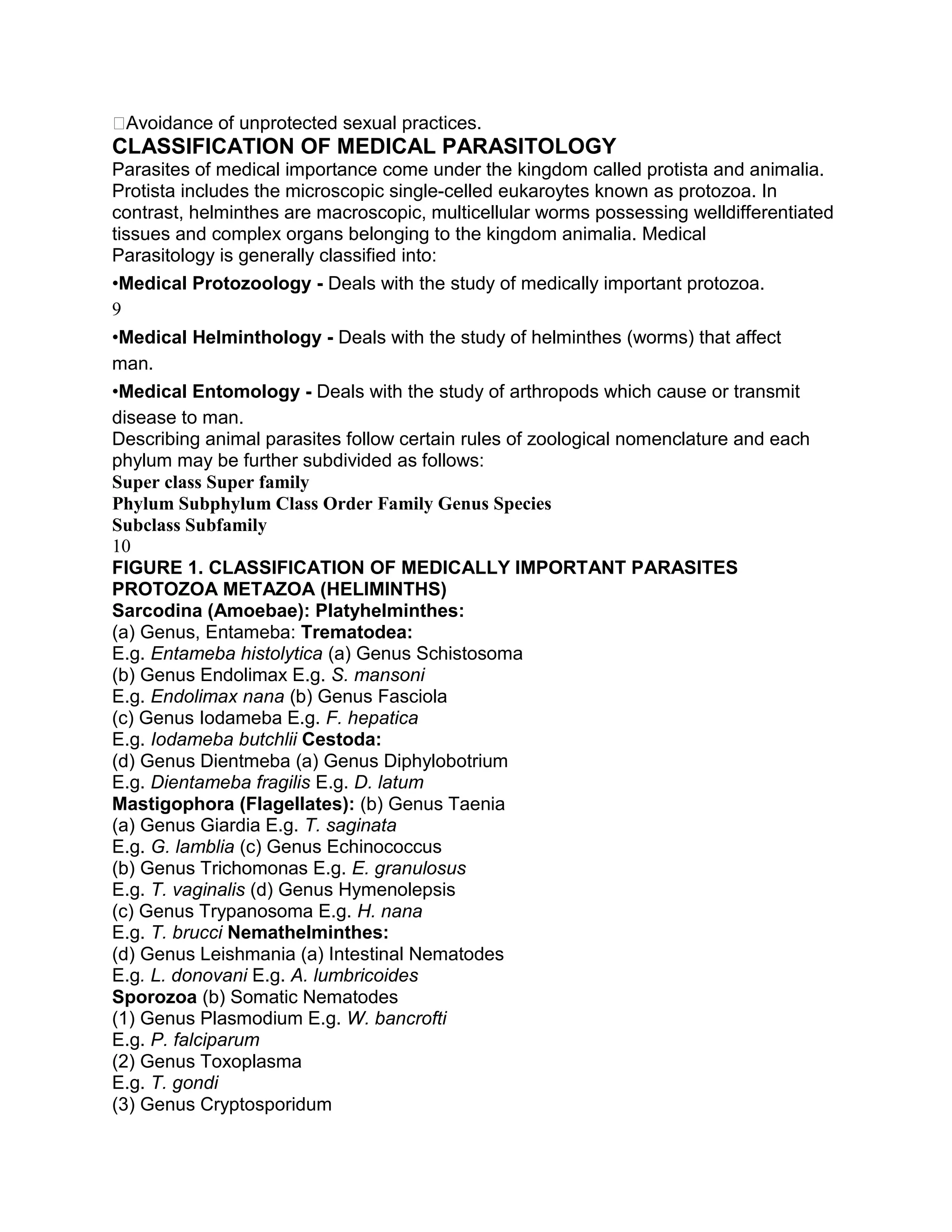 Lecture notes parasitology 2 | DOCX