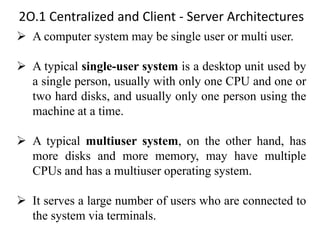 Lecture Notes Unit3 chapter20 - Database System Architectures | PDF