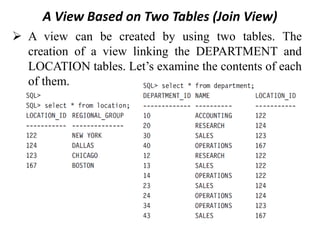 RDBMS Lecture Notes Unit4 chapter12 VIEW | PDF