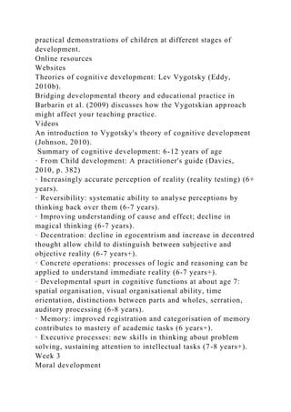 Lecture notes Week 1 What is child developmentMcDevitt et a.docx