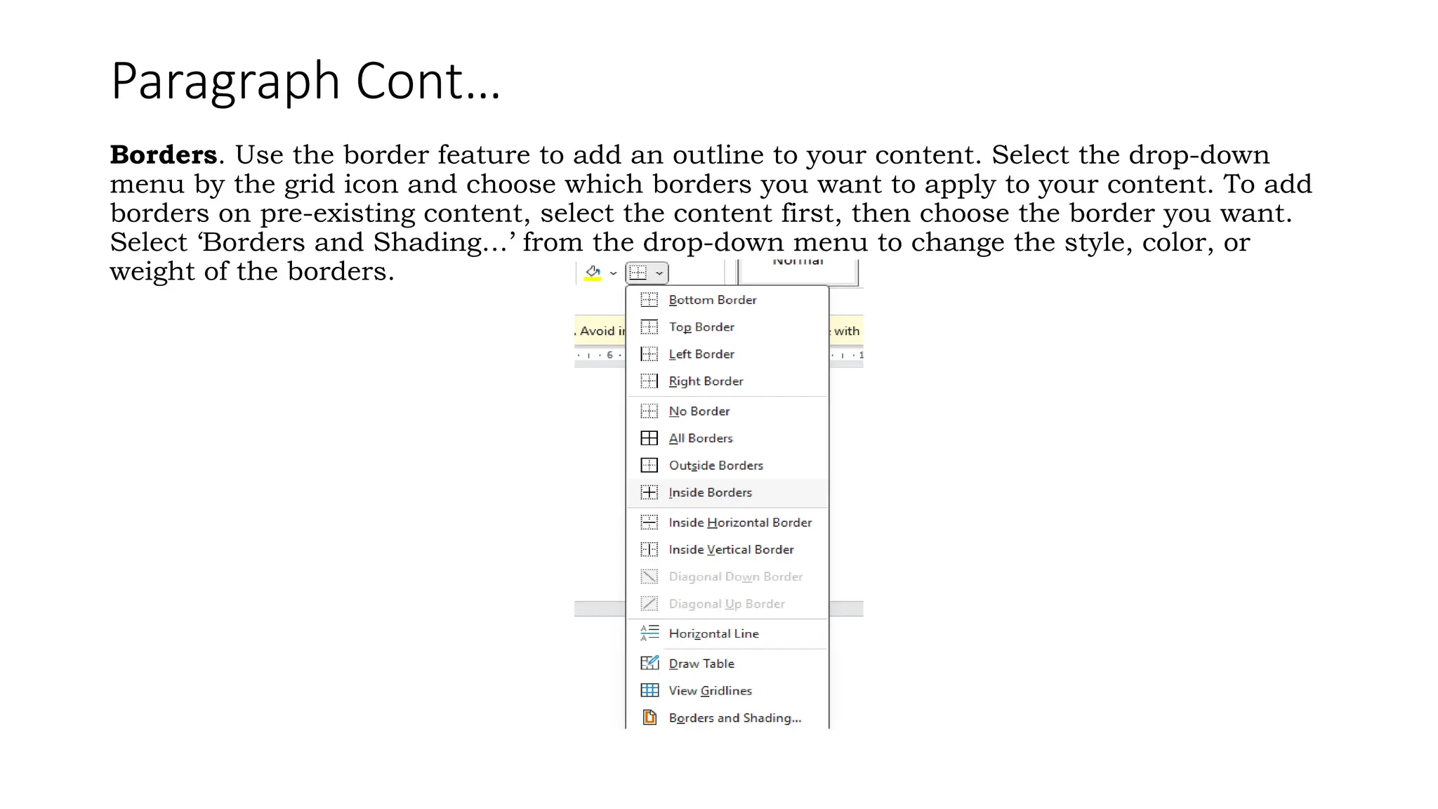 Lecture Notes Microsoft Word Processingpptx Desktop Publishing Computer Software And