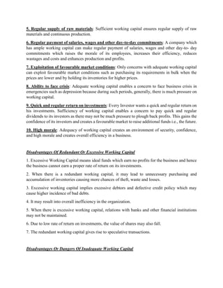 Lecture notes working capital management | PDF