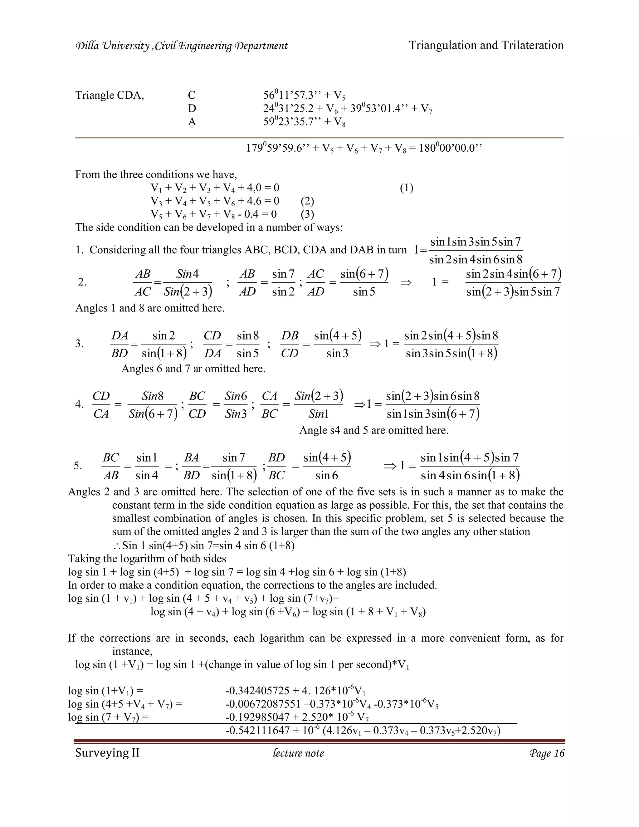 Lecture note triangulation_and_trilatera2016 | PDF