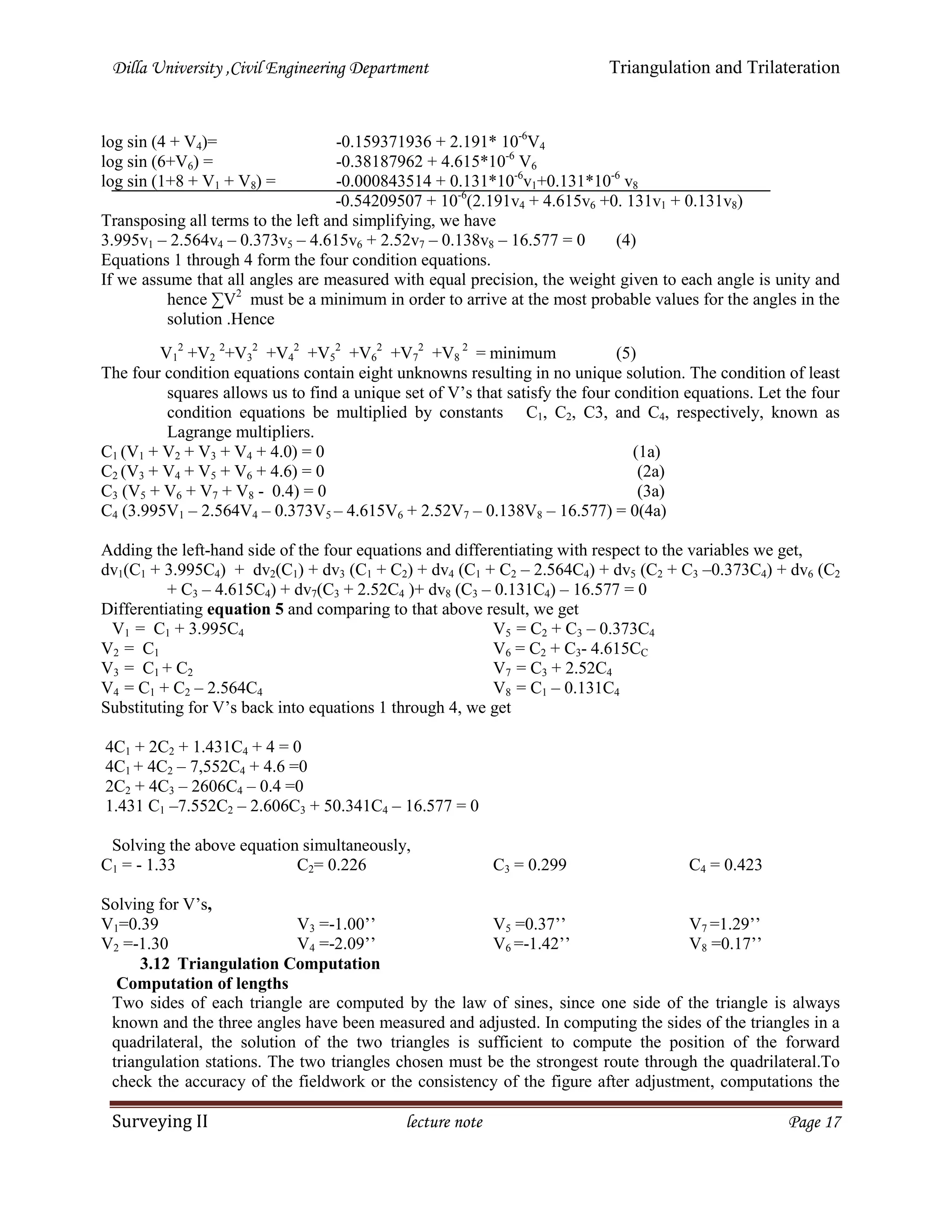 Lecture note triangulation_and_trilatera2016 | PDF