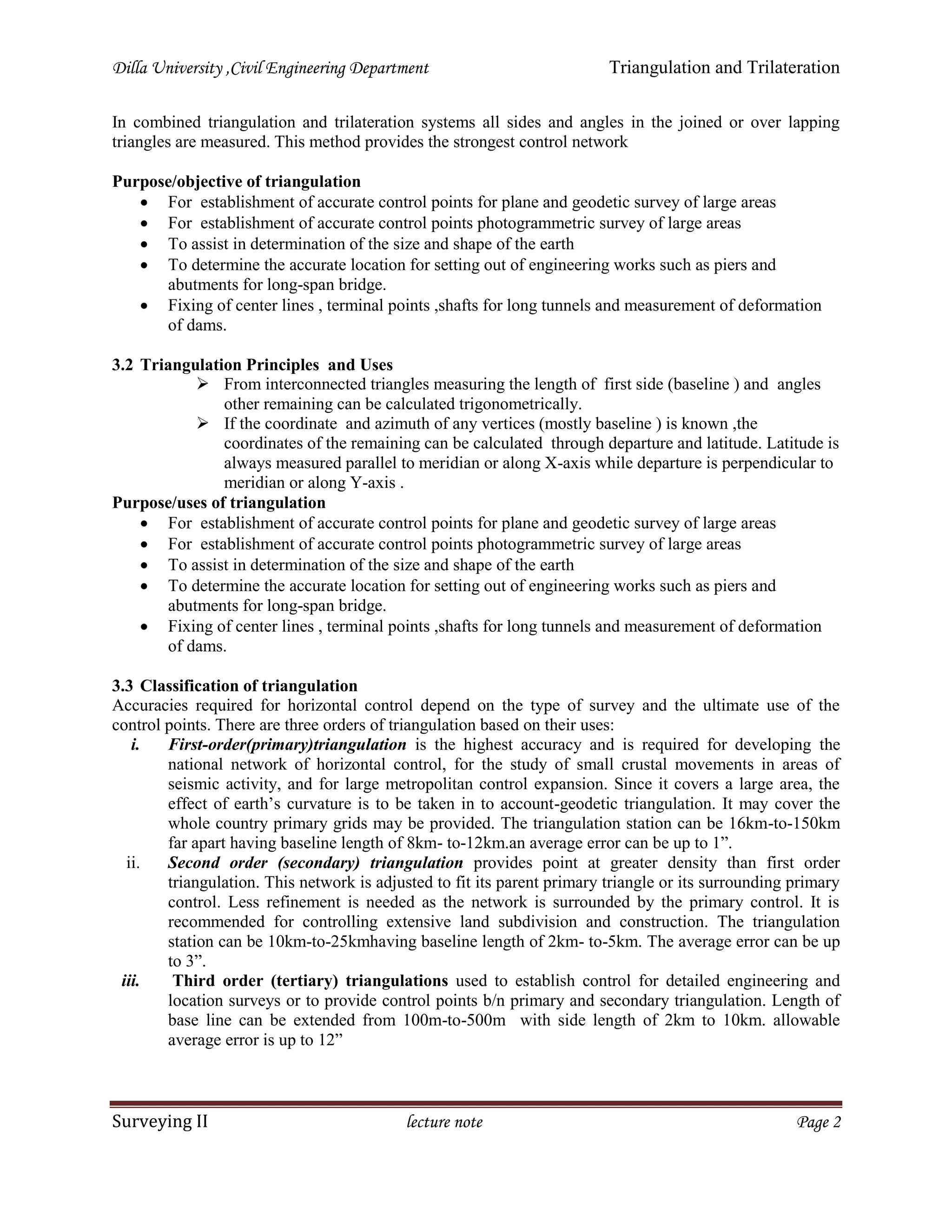 Lecture note triangulation_and_trilatera2016 | PDF