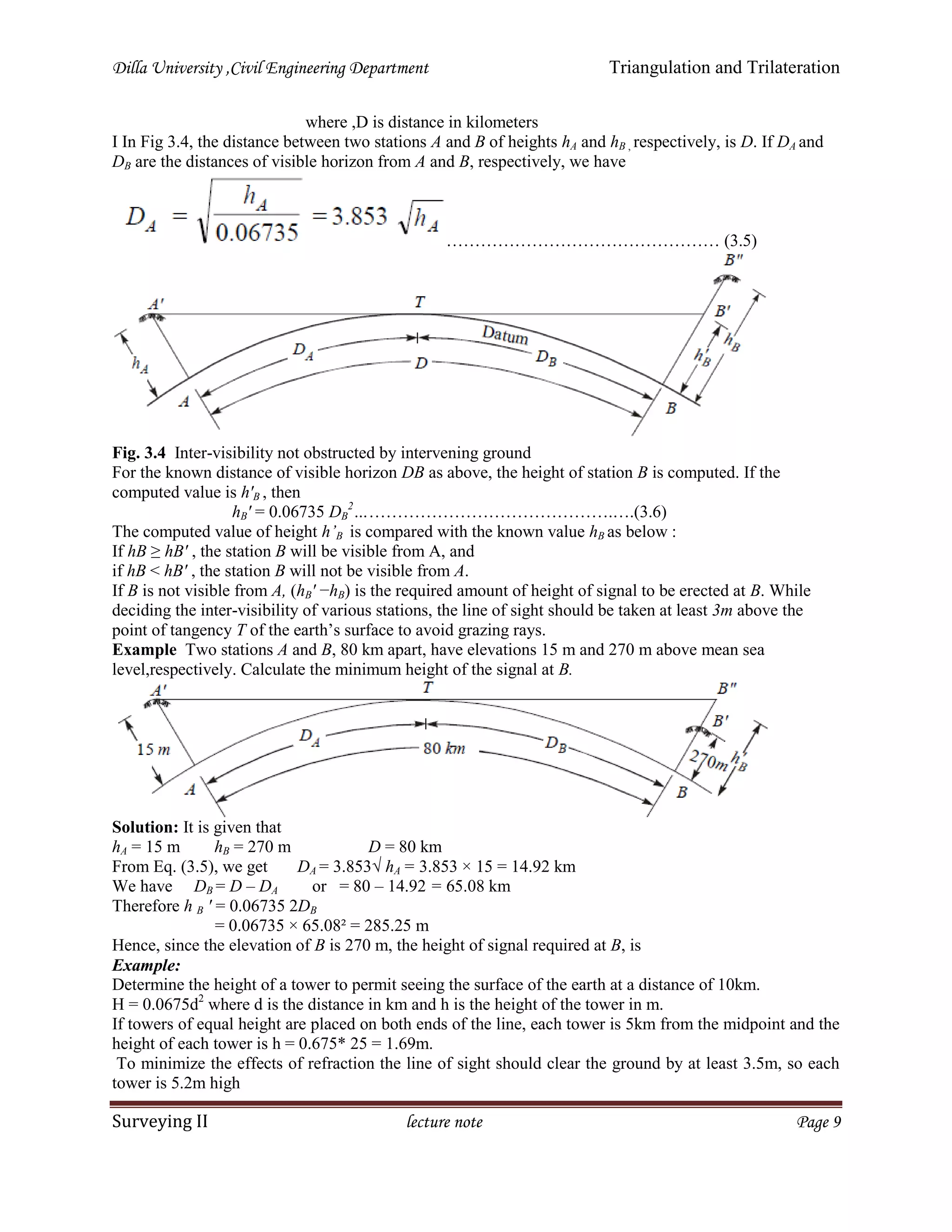 Lecture note triangulation_and_trilatera2016 | PDF