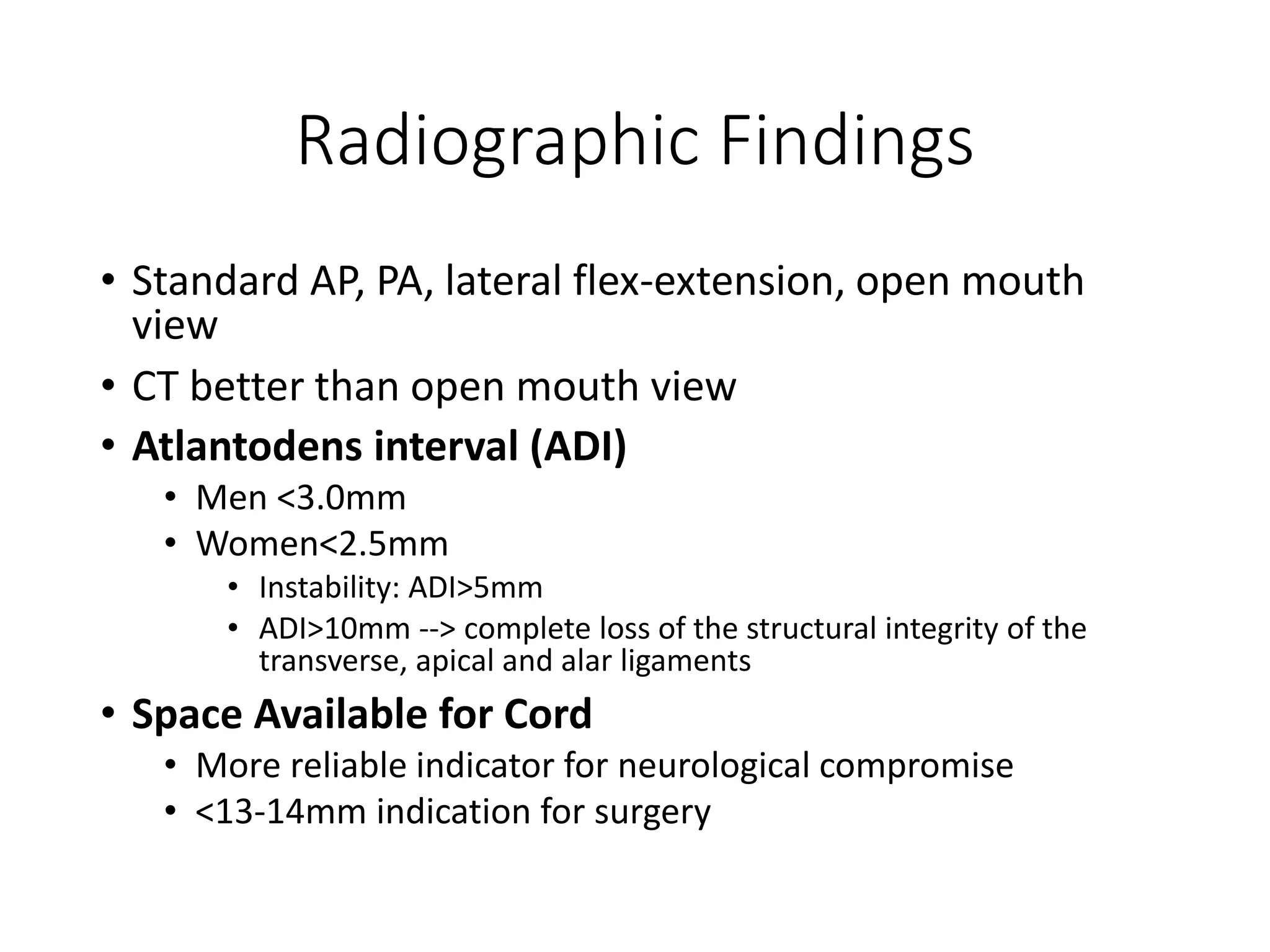 Lecture occipital cervical fusion for rheumatoid arthritis | PPTX