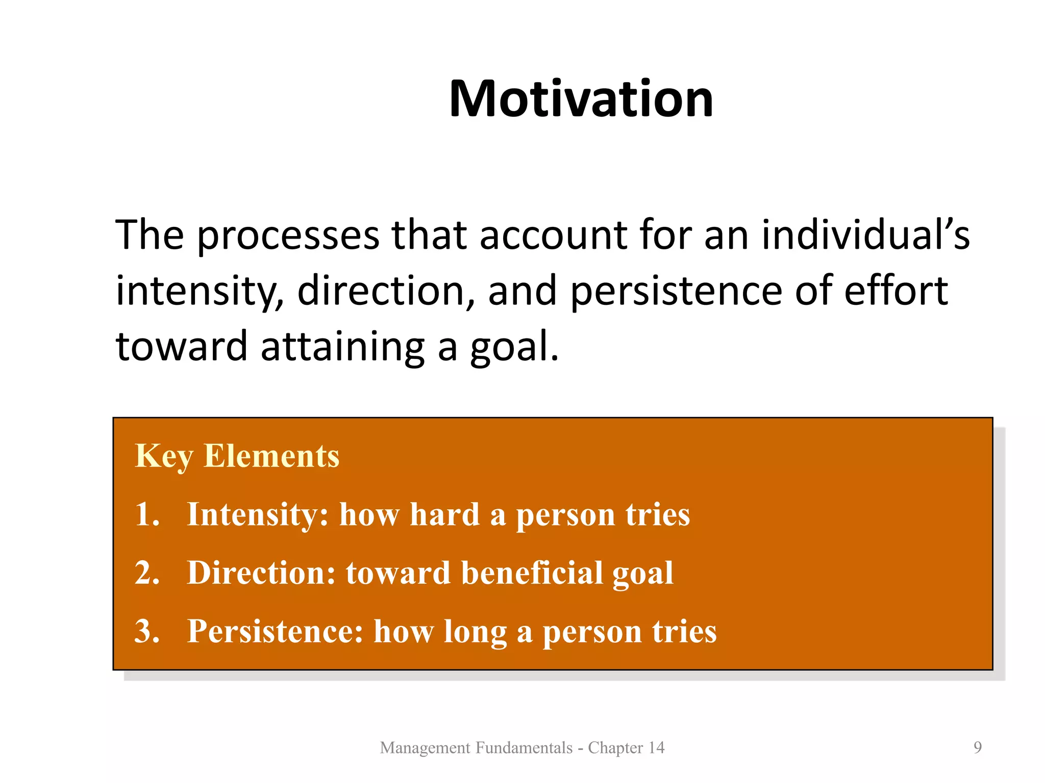 Lecture of motivation | PPT