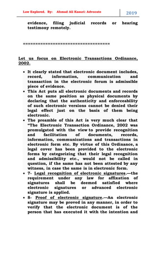 Lecture on Use of Modern devices and Techniques for Evidence as ...