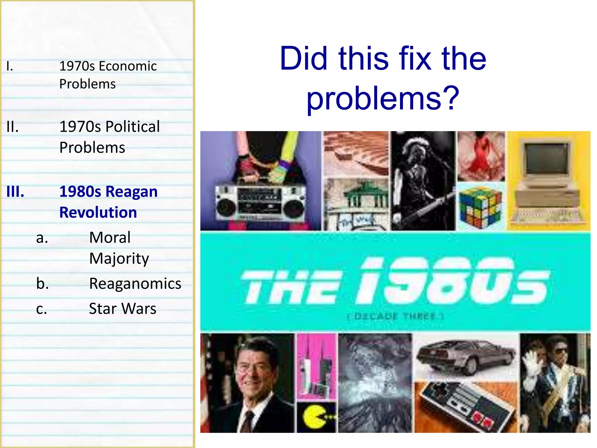Lecture on 70s and 80s | PPT