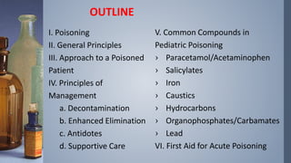 Lecture on childhood poisoning by eunice | PPTX