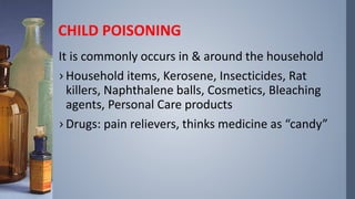 Lecture on childhood poisoning by eunice | PPTX