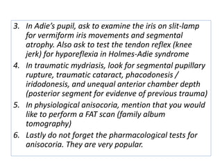 Lecture on Clinical Methods; Visual Field & Pupillary Reflexes For 4th ...
