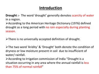 Lecture on Drought by Harish Singh.pptx | Weather | Science