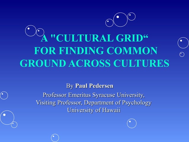 Cultural Grid | PPT
