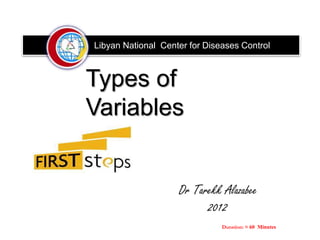 Biostatistics : Types of Variable | PPTX