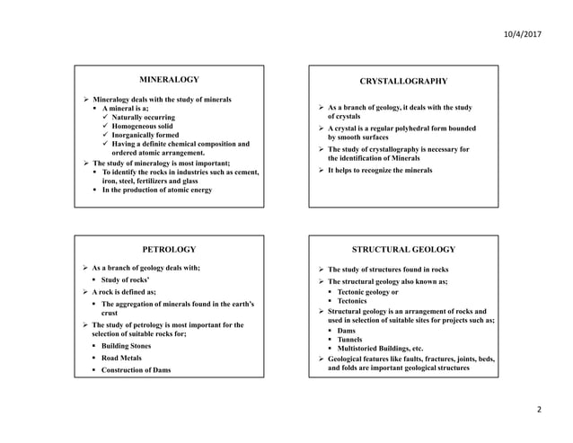 INTRODUCTION TO GEOLOGY | PDF