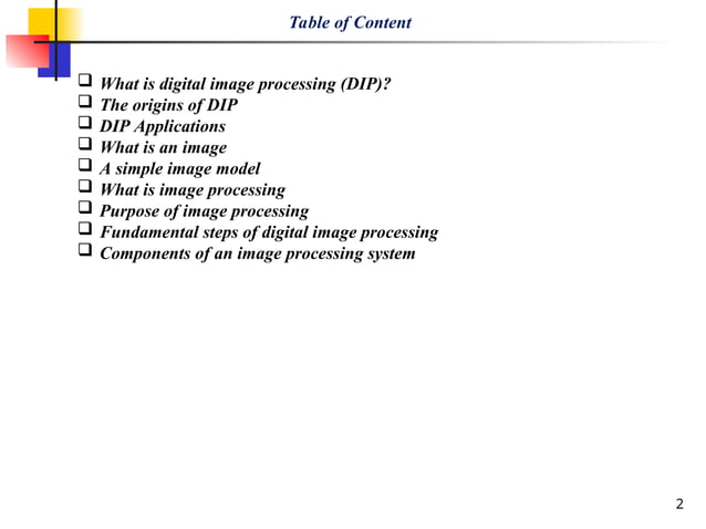 introduction to digital image processing | PPT