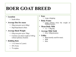 Lecture One: Goat Production and Management | PPTX