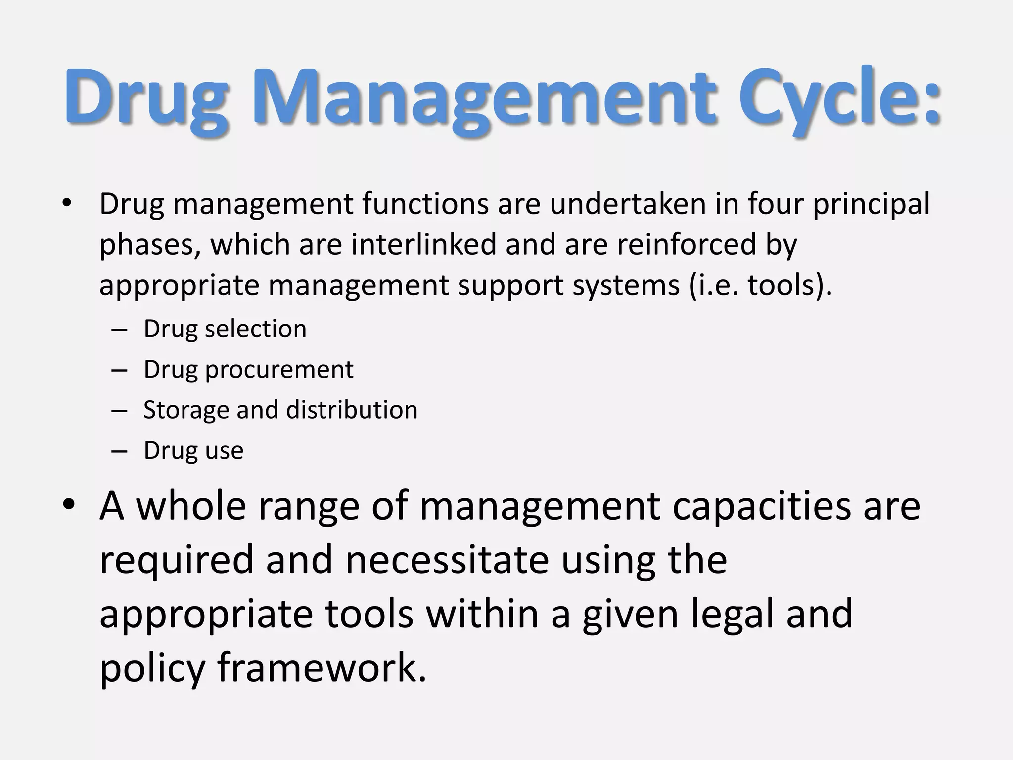 Pharmacy Practice: Lecture one: Medication Management Cycle Part One | PDF
