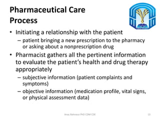 Lecture one: Patient Assessment in Pharmacy Practice | PDF