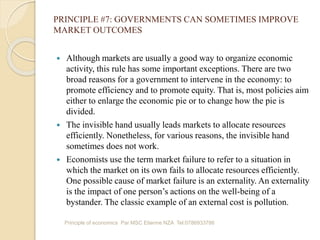 Lecture one 10 principles of economics | PPTX | College Planning ...