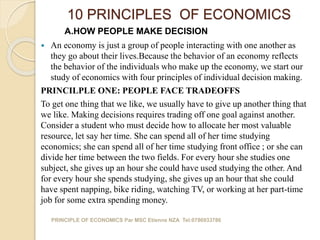 Lecture one 10 principles of economics | PPTX