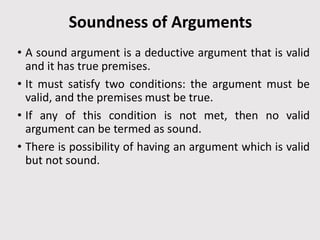 Logic, fallacies, arguments and categorical statements. | PPT