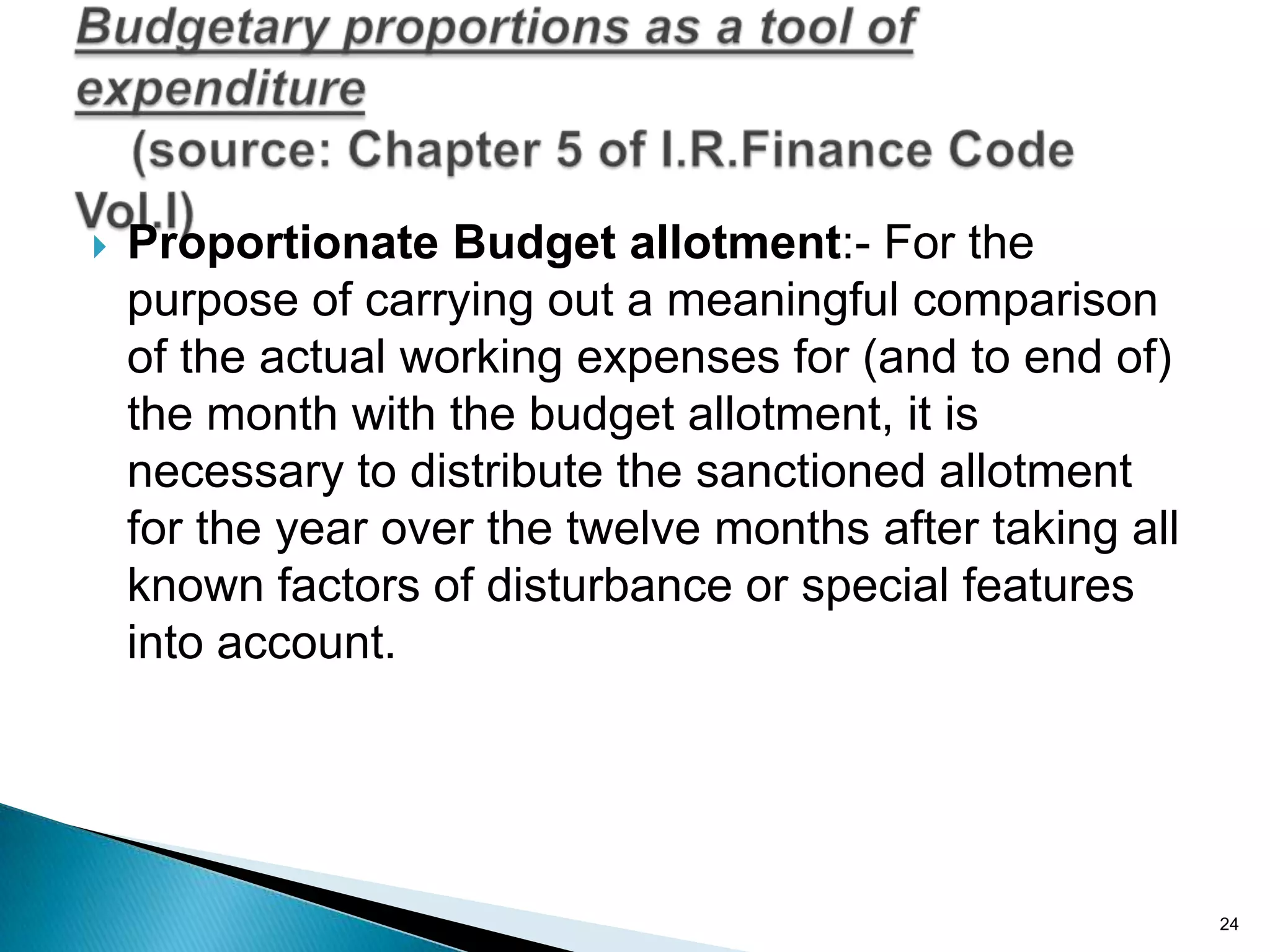 Lecture on financial rules control over expenditure classification of ...