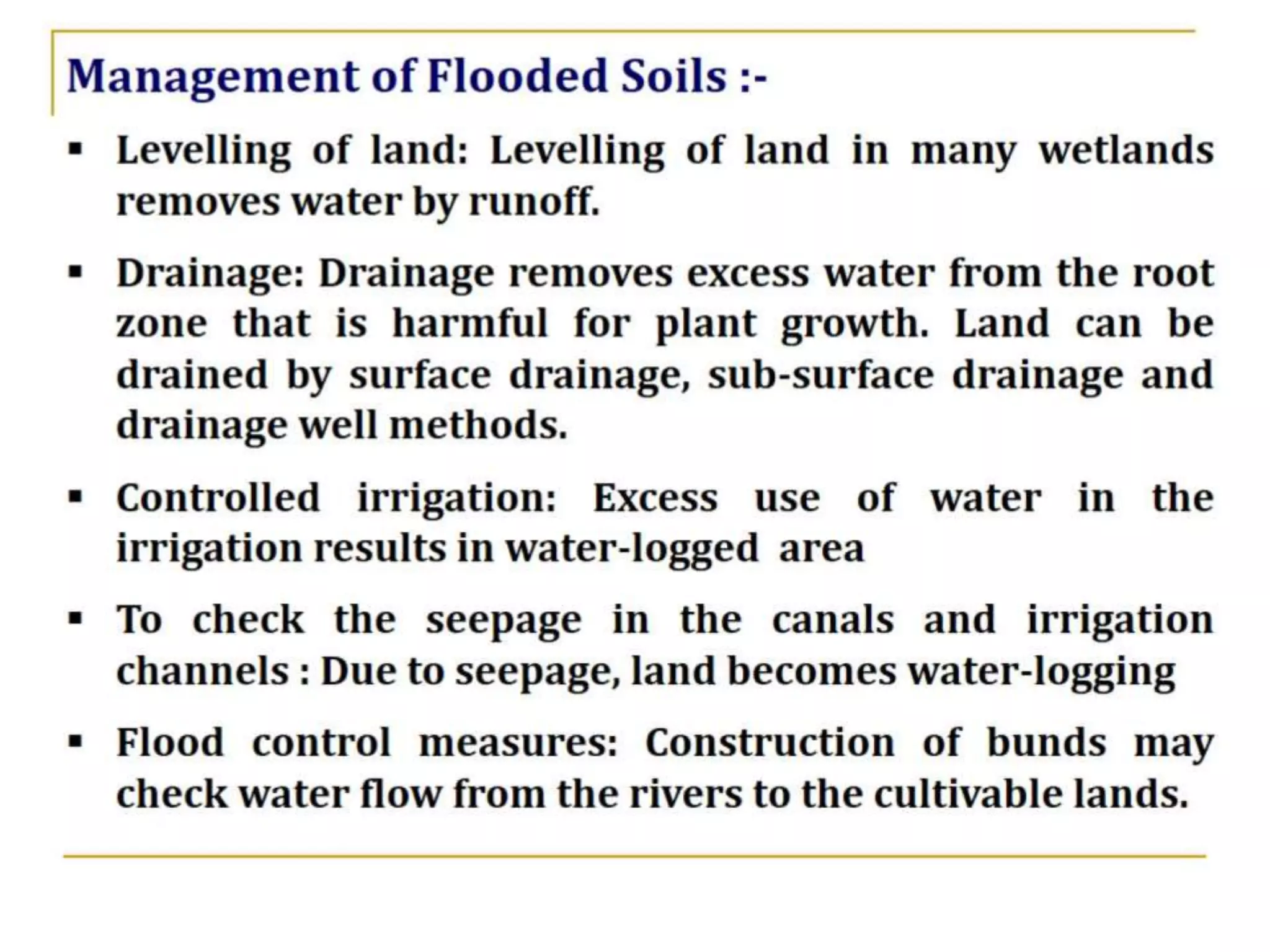 Flooded Soils | PPTX