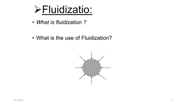 Lecture On Fluidization Pptx Physics Science