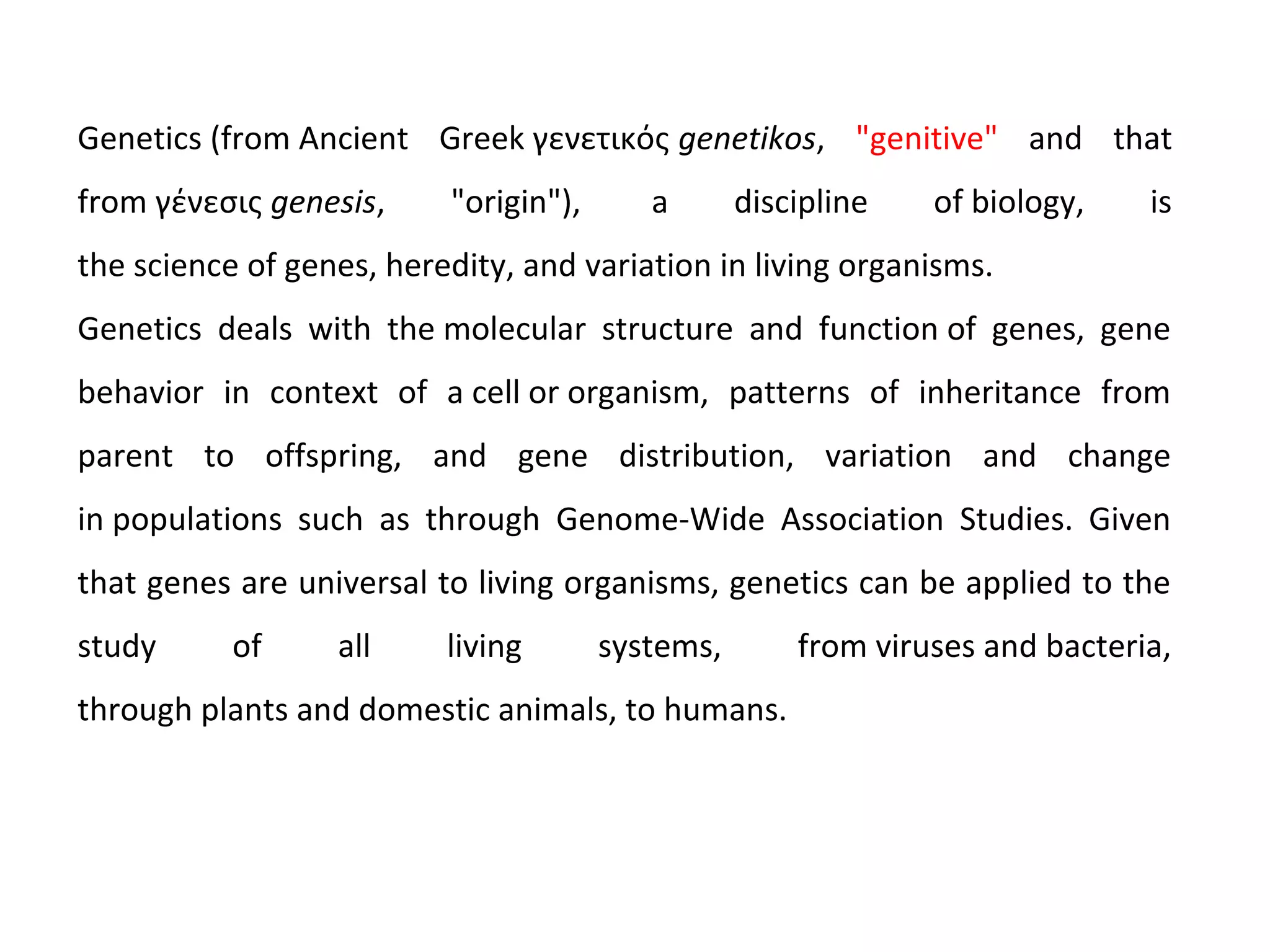 Lecture on history of genetics | PPT
