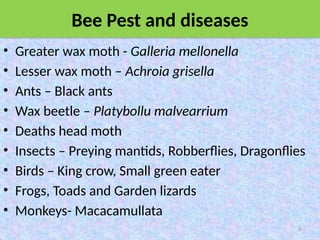 Lecture on Honey Bee Diseases Pest and Enemies.pptx