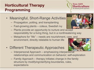 Lecture on horticultural therapy | PPTX