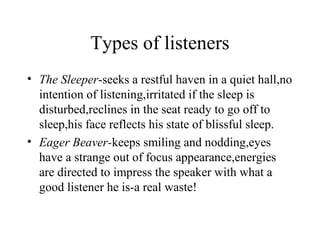 Lecture on listening | PPT