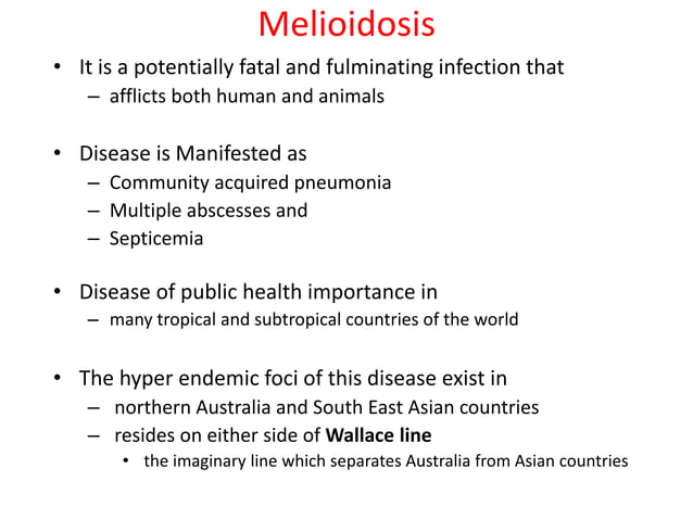 lecture on melioidosis 04-08-21.pptx | Infectious Diseases | Diseases ...