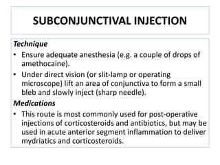 Lecture on Ocular Pharmacology & Therapeutics For 4th Year MBBS ...