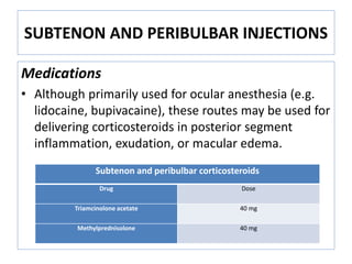 Lecture on Ocular Pharmacology & Therapeutics For 4th Year MBBS ...