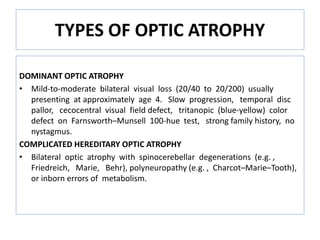 Lecture on Optic Atrophy For 4th Year MBBS Undergraduate Students By ...