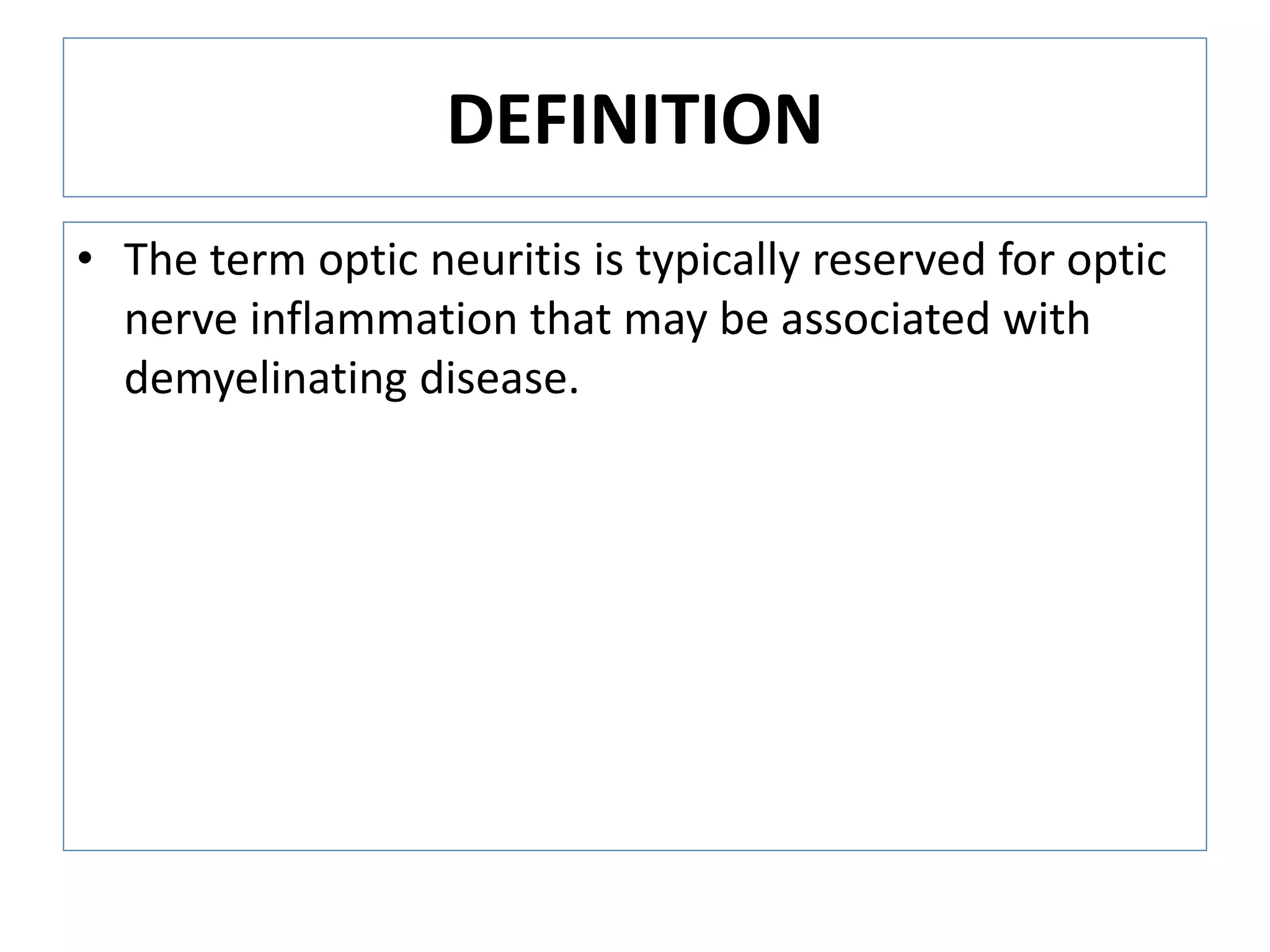Lecture on Optic Neuritis & Papilledema For 4th Year MBBS Undergraduate ...